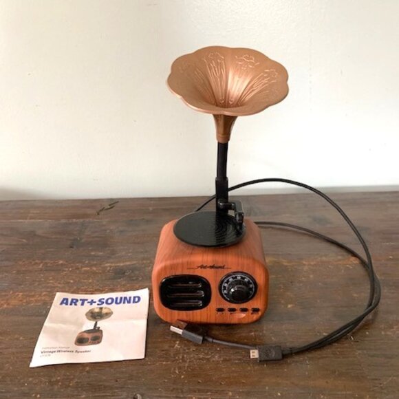 Accents | Art Sound Vintage Retro Music Bt Wireless Speaker With Fm ...